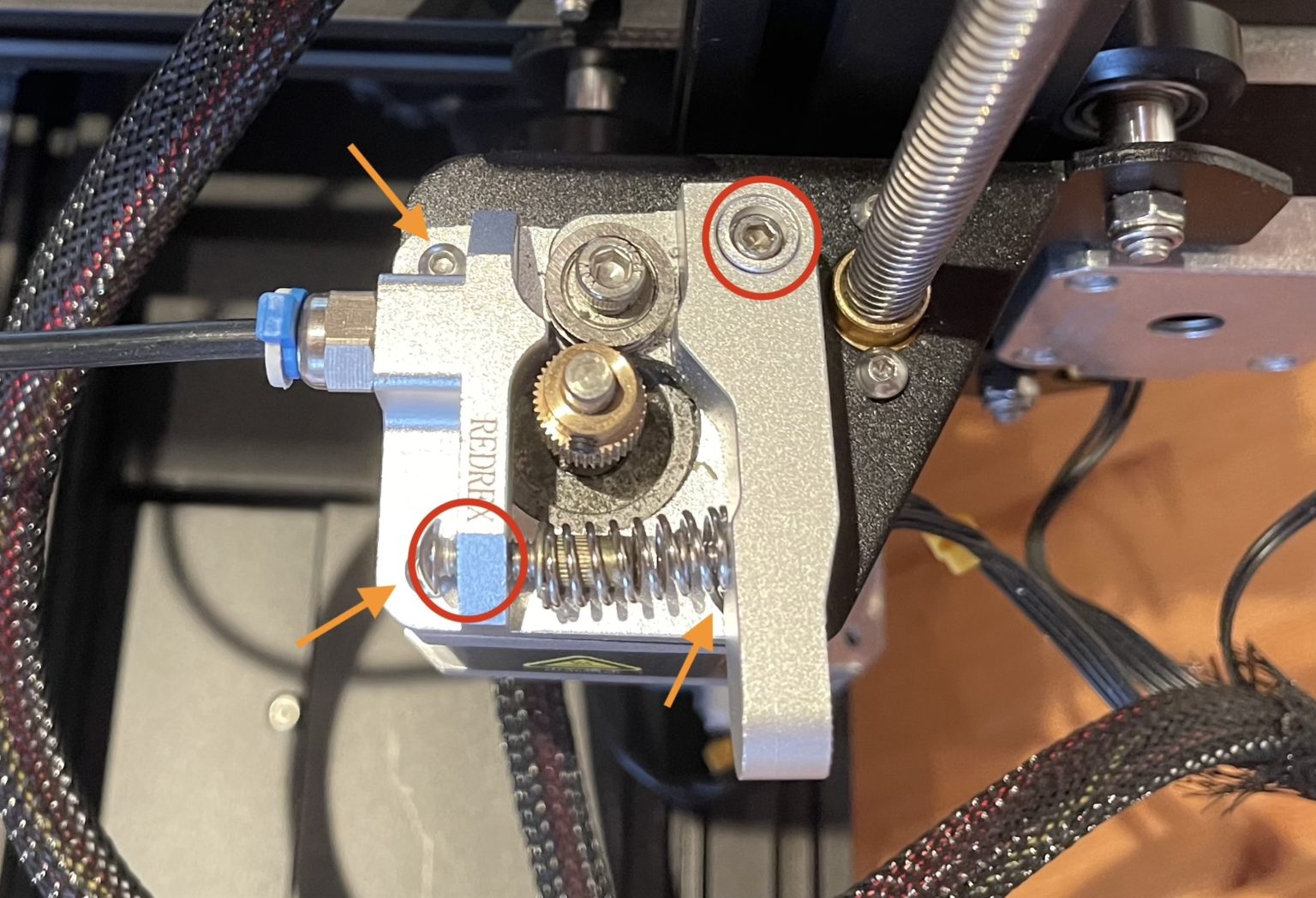 Umbau des Creality Ender 3 V2 auf den Redrex Dual Gear Extruder | Blog 3D by Thomas Sturm